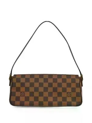 LOUIS VUITTON Damier Ebene Recoleta Shoulder Bag - Brown