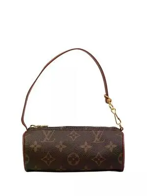 LOUIS VUITTON 1990-2000 Monogram Papillon Pochette Handbag - Brown