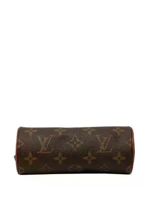 LOUIS VUITTON Monogram Papillon Pochette Handbag - Brown