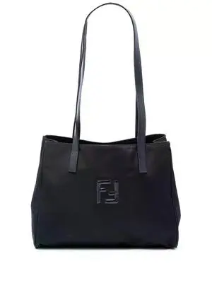 Fendi 1990-2000 Ff Nylon Tote Bag