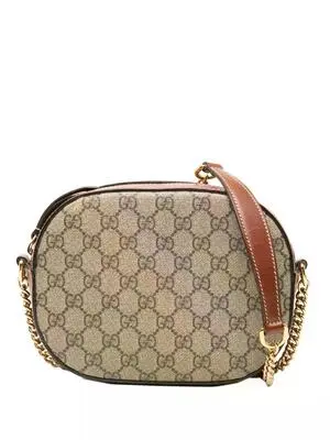 Gucci 2016-2026 Mini Gg Supreme Chain Crossbody Bag - Neutrals