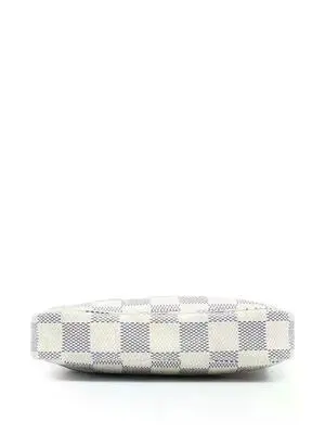 LOUIS VUITTON Damier Azur Mini Pochette Accessoires Handbag - White