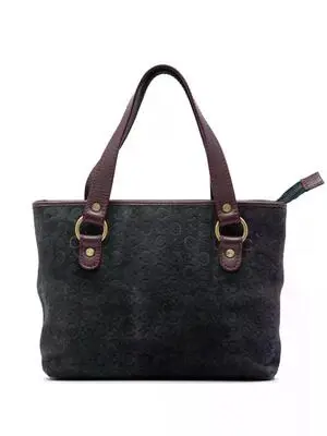Celine 2000 C Macadam Suede Handbag