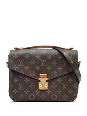 LOUIS VUITTON 2015 Monogram Pochette Metis Satchel - Brown