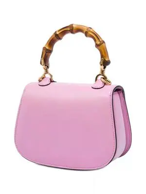 Gucci 1947 Bamboo Top Handle Bag Satchel - Pink