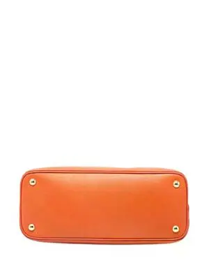 Prada Saffiano Lux Promenade Satchel - Orange