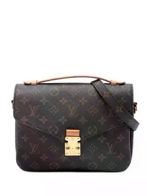LOUIS VUITTON 2020 Monogram Pochette Metis Satchel - Brown