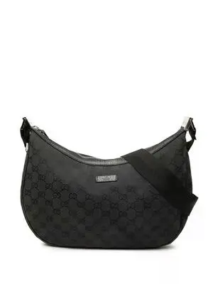 Gucci 2000-2015 Gg Canvas Crossbody Bag - Black