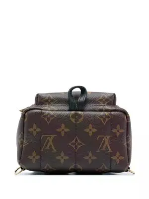 LOUIS VUITTON Monogram Mini Palm Springs Backpack - Brown