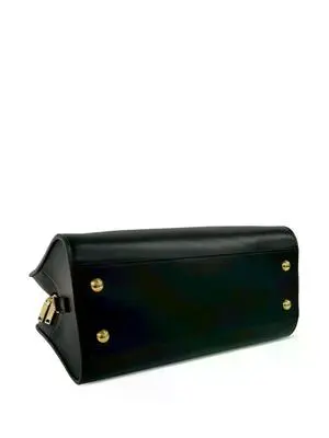 Saint Laurent 2014-2022 Leather Monogram Cabas Satchel