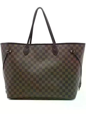 LOUIS VUITTON 2016 Damier Ebene Neverfull Gm Tote Bag - Brown