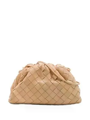 Bottega Veneta 2012-2026 Nappa Intrecciato The Mini Pouch Crossbody Bag - Brown