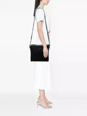 Gucci 2016-2026 Techno Canvas Web Messenger Bag Crossbody Bag - Black