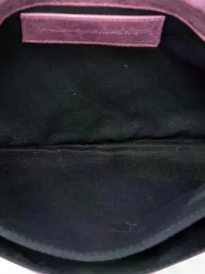 Balenciaga Lambskin Leather Motocross Giant 21 Envelope Clutch Bag - Purple