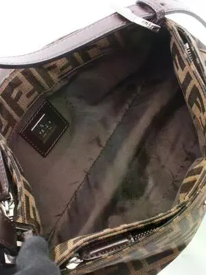Fendi 2000-2010 Zucca Canvas Shoulder Bag