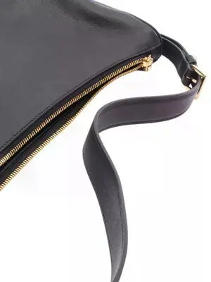 Prada Large Calfskin Demi Lune Shoulder Bag - Black