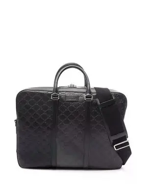 Gucci 2000-2015 Guccissima Business Bag - Black