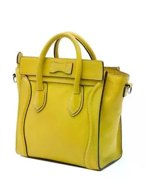 Celine Luggage Tote Satchel - Yellow