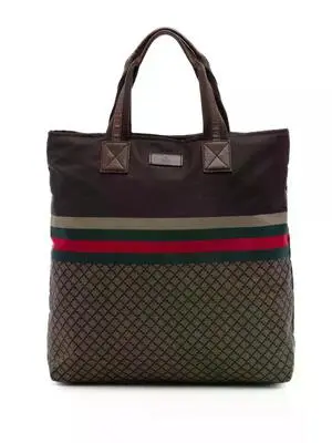 Gucci Diamante Nylon Web Tote Bag