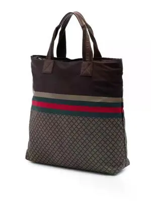 Gucci Diamante Nylon Web Tote Bag