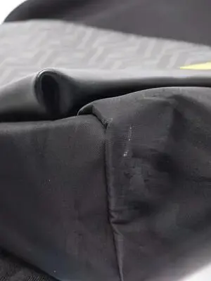 Fendi Zucca Coated Canvas And Nylon Diagonal Backpack