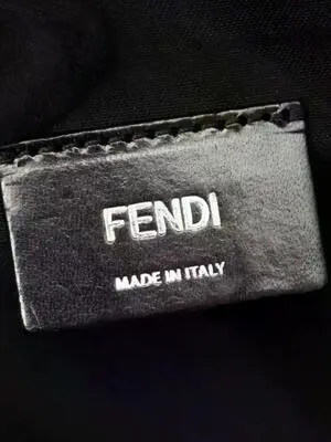 Fendi Zucca Coated Canvas And Nylon Diagonal Backpack