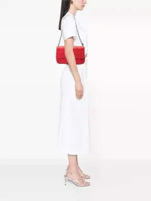 Dior 2011 Medium Lambskin Cannage Miss Flap Shoulder Bag - Orange