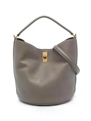 Celine 2021 Supple Grained Calfskin 16 Bucket Bag - Brown