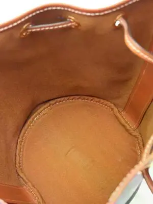 Celine 2022-2026 Small Triomphe Coated Canvas Drawstring Bucket Bag