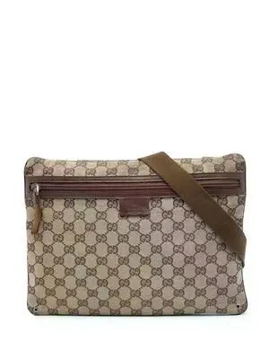 Gucci 2000-2015 Gg Canvas Crossbody Bag - Neutrals
