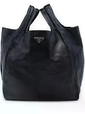 Prada Crinkled Nappa Tote Bag
