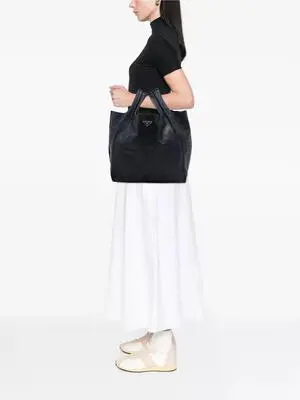 Prada Crinkled Nappa Tote Bag