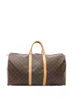 LOUIS VUITTON 2002 Monogram Keepall 55 Travel Bag
