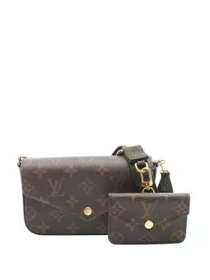 LOUIS VUITTON 2020-2026 Monogram Felicie Strap And Go Crossbody Bag - Brown