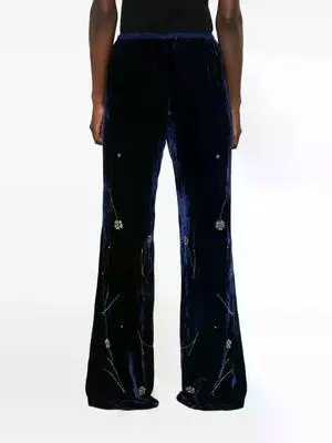 FORTE_FORTE Crystal Embellished Palazzo Pants