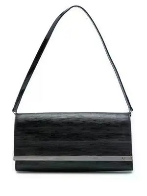 LOUIS VUITTON 2013 Electric Epi Sevigne Clutch Shoulder Bag - Black