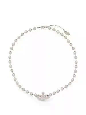 VIVIENNE WESTWOOD Thames Orb Bead Necklace - Silver