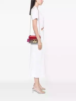 Gucci Gg Supreme Padlock Crossbody Bag - Neutrals