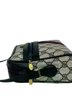Gucci Gg Supreme Monogram Web Crossbody Bag - Neutrals