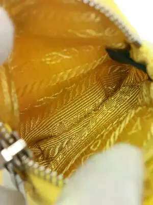 Prada Mini Tessuto Re-edition 2005 Satchel - Yellow