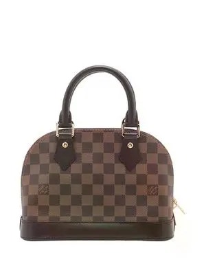 LOUIS VUITTON Damier Ebene Alma Bb Satchel