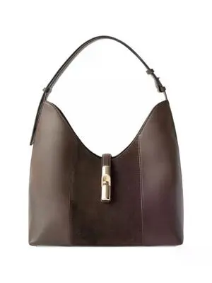 Furla Goccia Leather Shoulder Bag - Brown