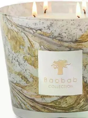 BAOBAB COLLECTION Naïs Marble-effect Four-wick Scented Candle