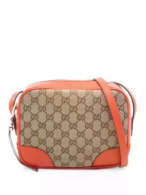 Gucci 2010s Bree Gg Canvas Shoulder Bag - Orange