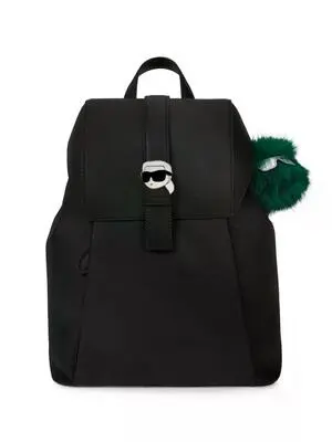 Karl Lagerfeld Ikon Pebble Backpack - Black