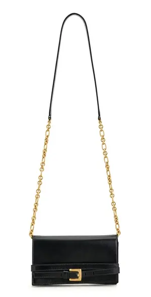 Balmain Shuffle Wallet On Chain - Noir