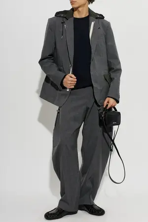 Sacai Wool Wide-leg Pants