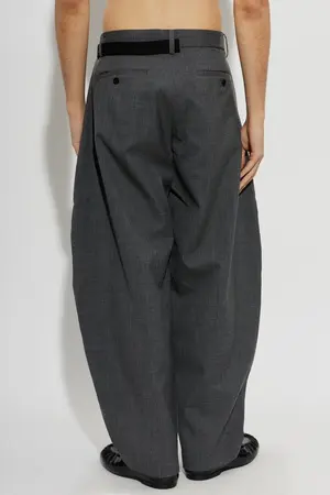 Sacai Wool Wide-leg Pants