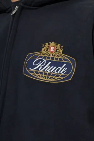 Rhude Oversized Zip-up Hoodie
