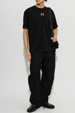 44 LABEL GROUP T-shirt With Printed Logo - Black